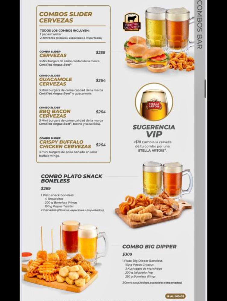 Cinepolis Vip Menu