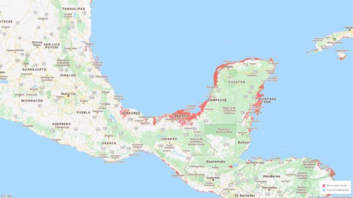 Alerta por aumento del nivel del mar en México