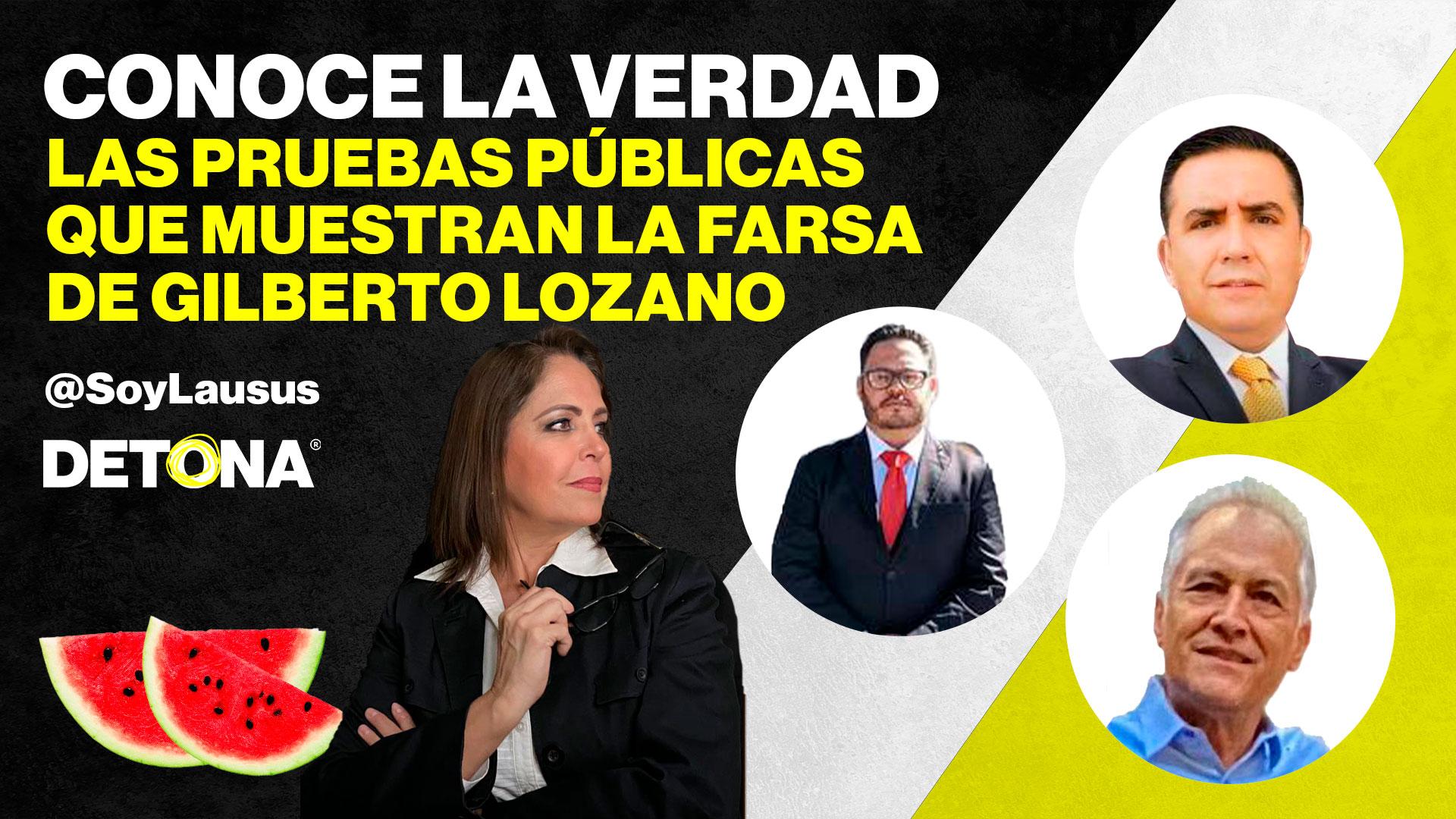 Gilberto Lozano al desnudo